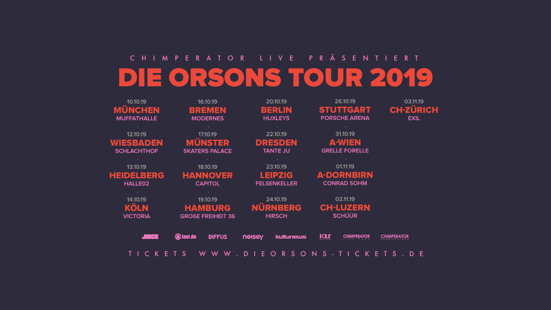 Die Orsons - Trennungsgerüchte und Tour 2019