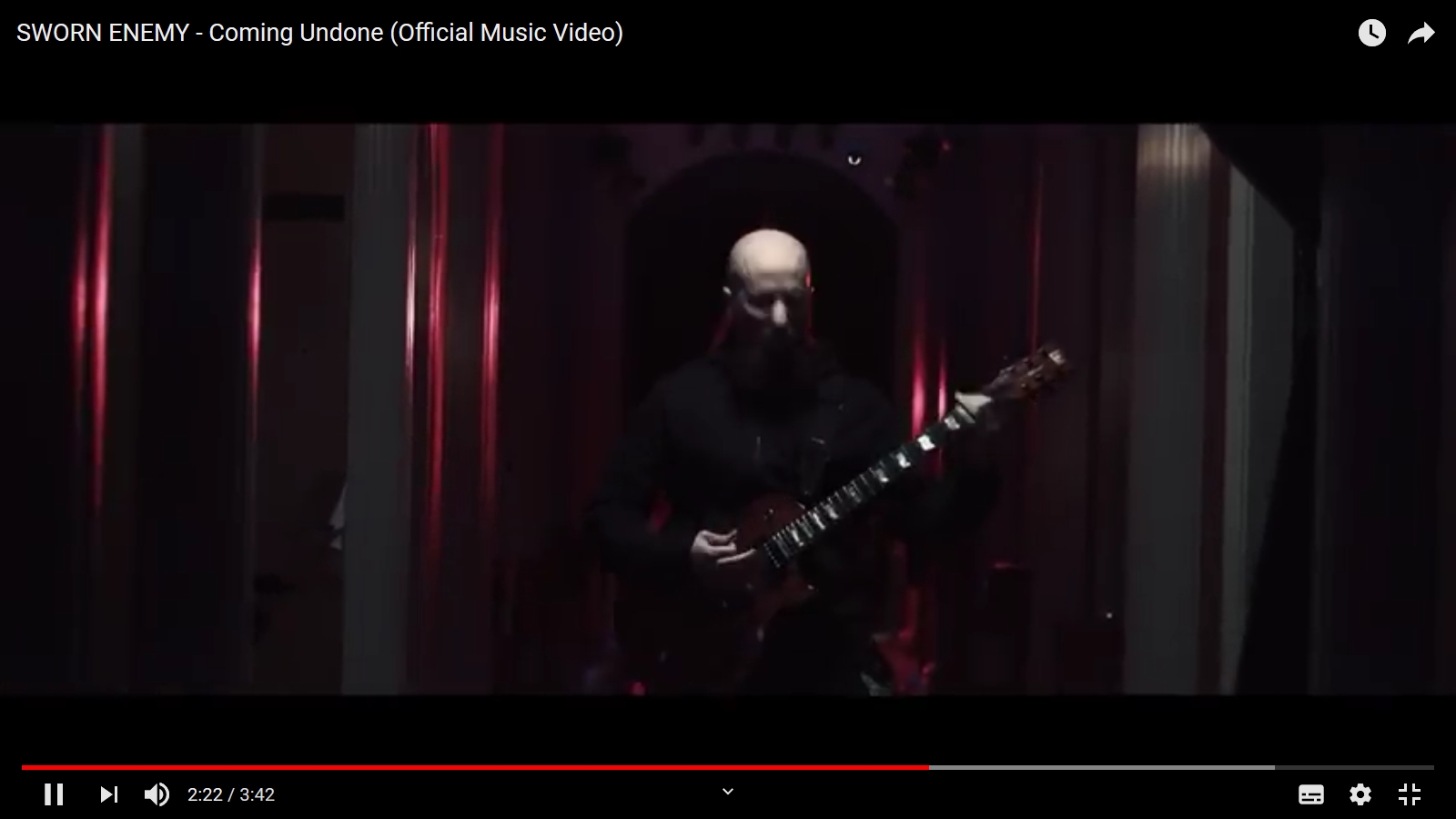 Video: SWORN ENEMY - Coming Undon