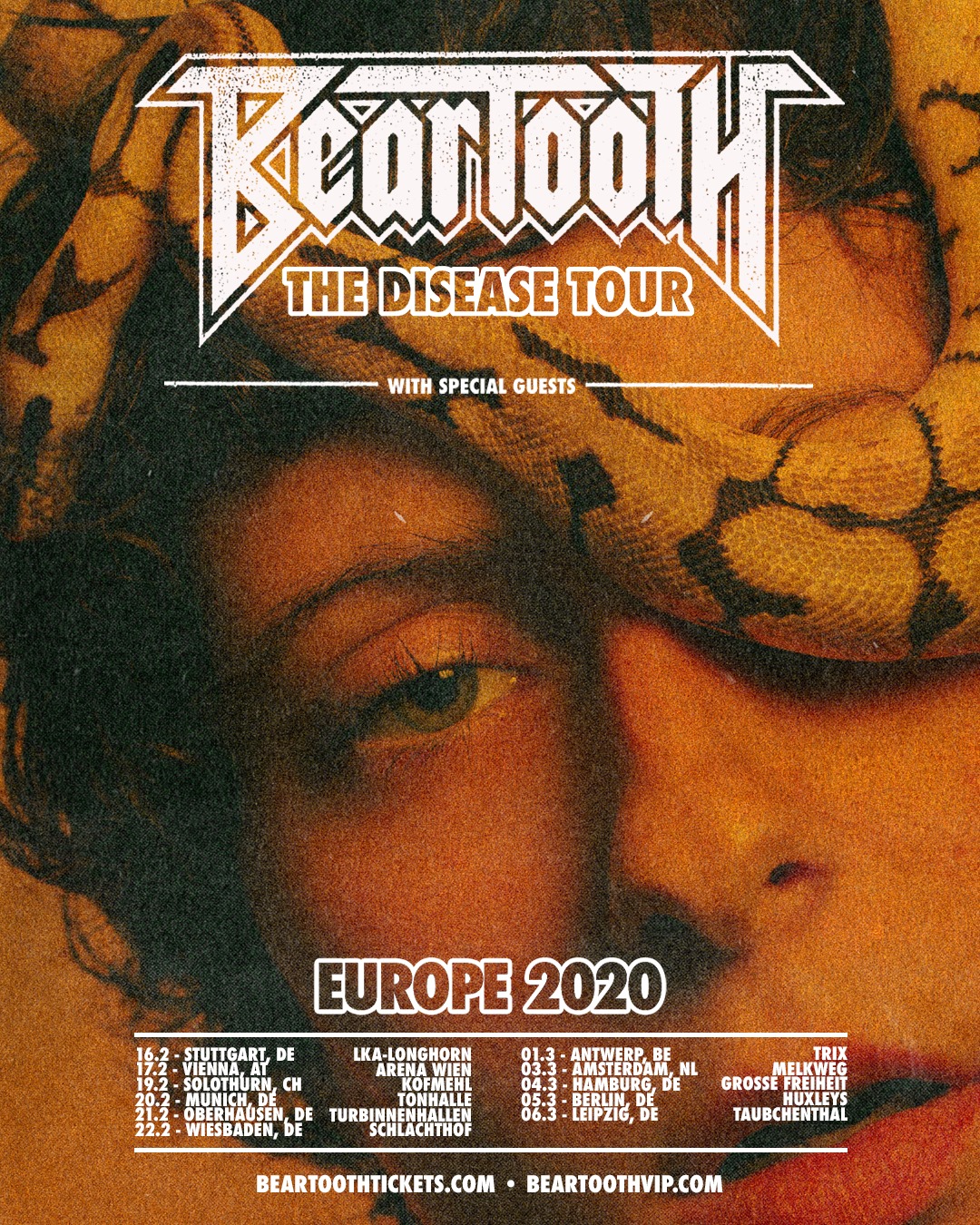 Tour: Beartooth - The Disease Tour 2020