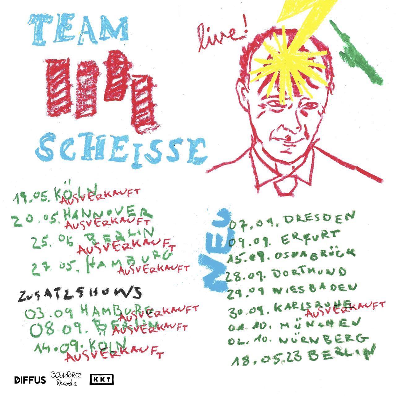 Komm ran! - Team Scheisse geht im September nochmal auf Tour