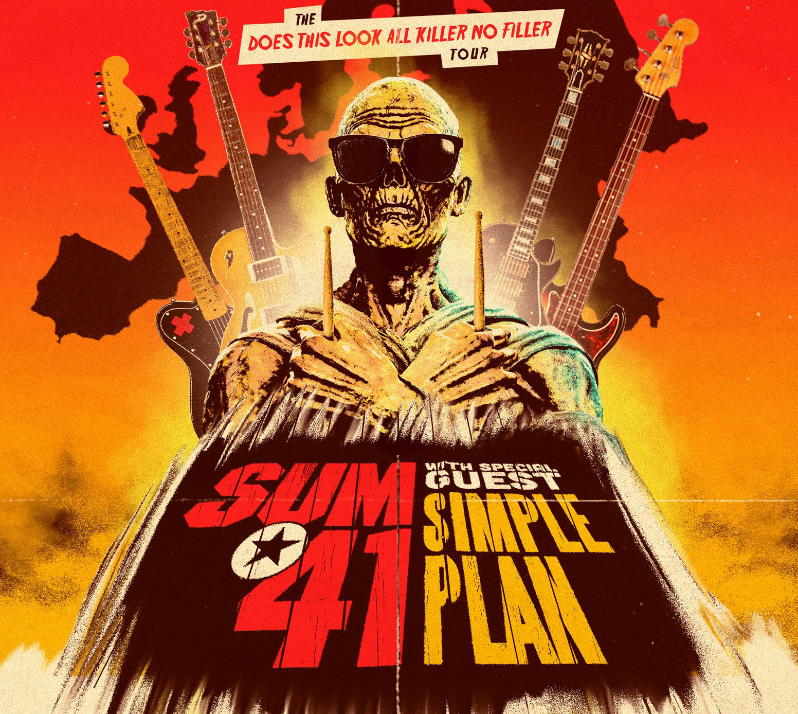 SUM 41 mit Special Guest Simple Plan auf Does This Look All Killer No Filler Tour 2022