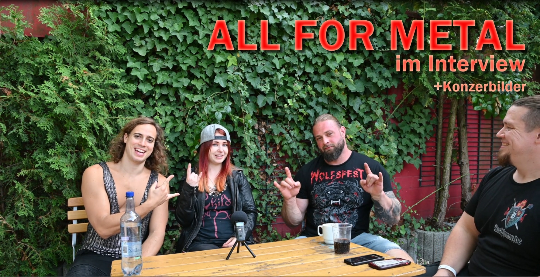 Interview mit ALL FOR METAL - TETZEL, JJ und Antonio im Gespräch ...