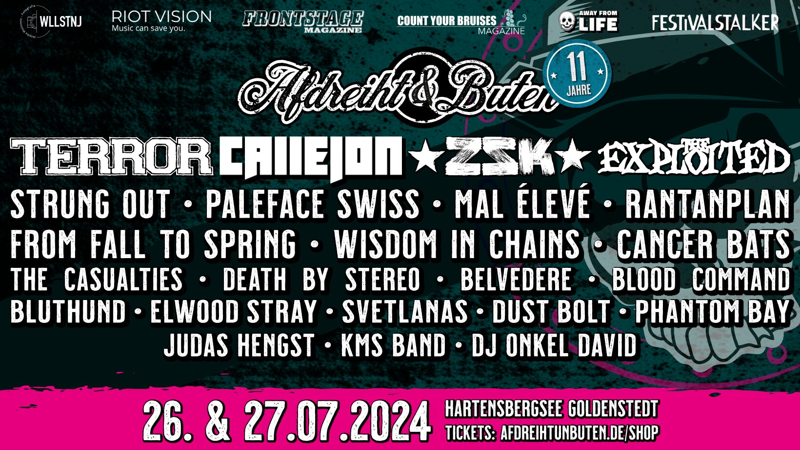 Festivalstalker präsentiert das Afdreiht un Buten Festival 2024