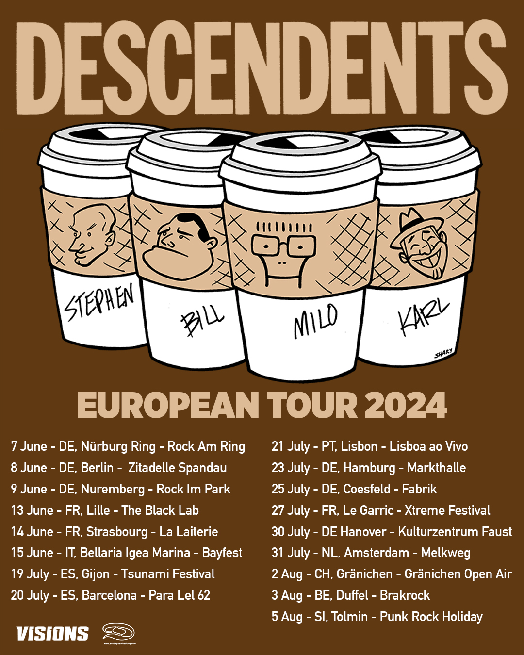 Descendents kommen im Sommer auf Europatour