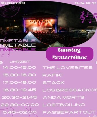 Der Krater Bebt Open Air 2025
