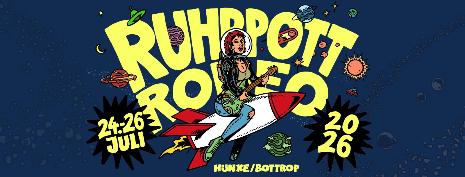 Ruhrpott Rodeo 2026 - Tagesaufteilung